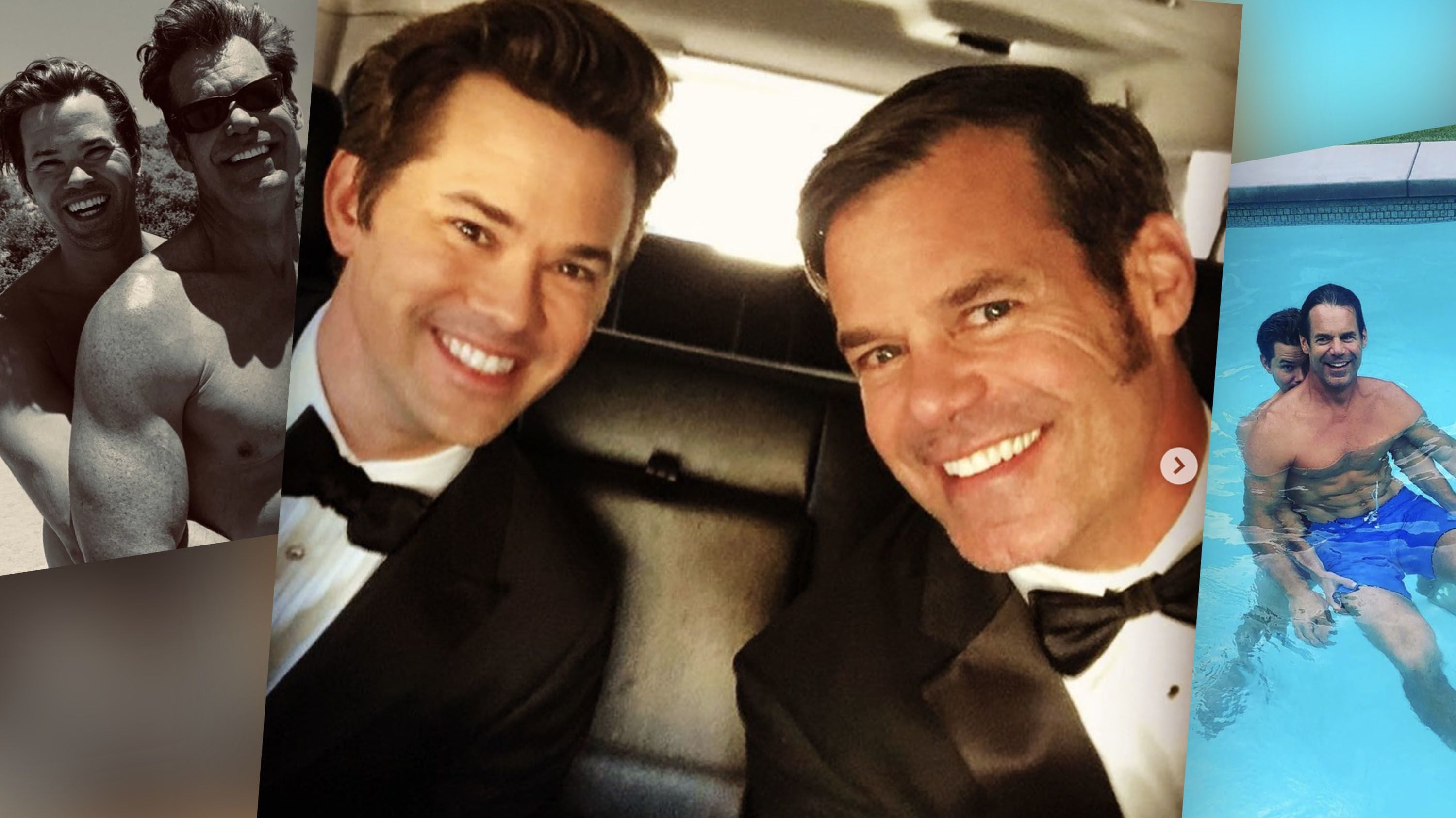 Tuc Watkins And Wife Babies Tuc Watkins Andrew Rannells Redaktionelles