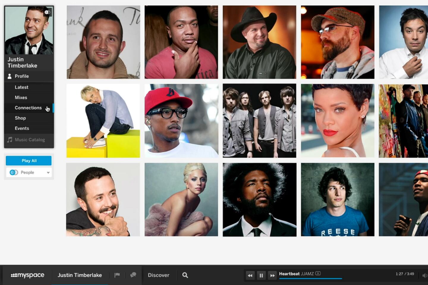 Justin Timberlake Revives Myspace and the Internet Reels