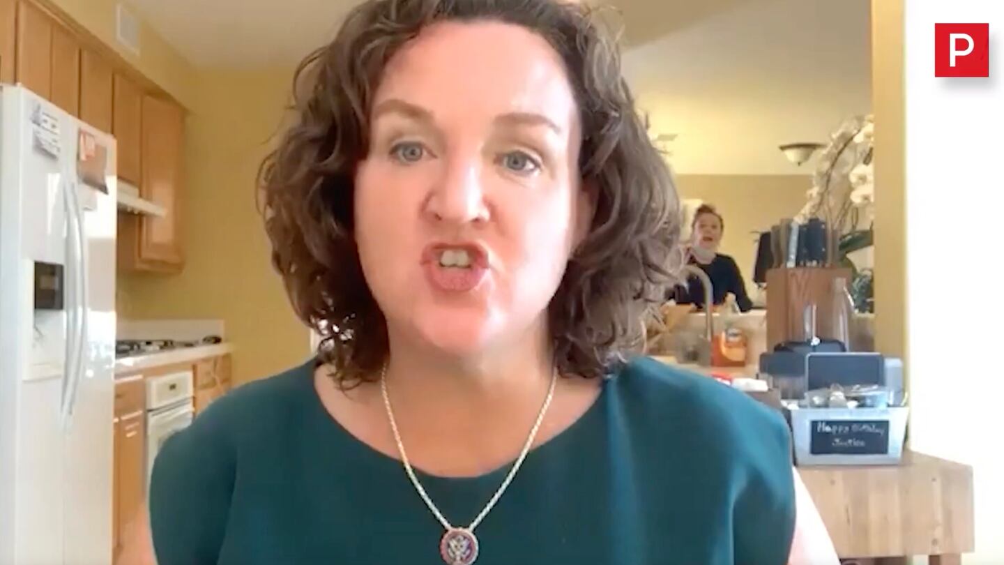 Gov. Hopeful Katie Porter Loses It at Staffer: ‘Get Out of My F***ing Shot!’