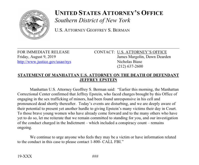 Donald Trump’s DOJ Email Calling Jeffrey Epstein’s Death ‘Murder’ Surfaces