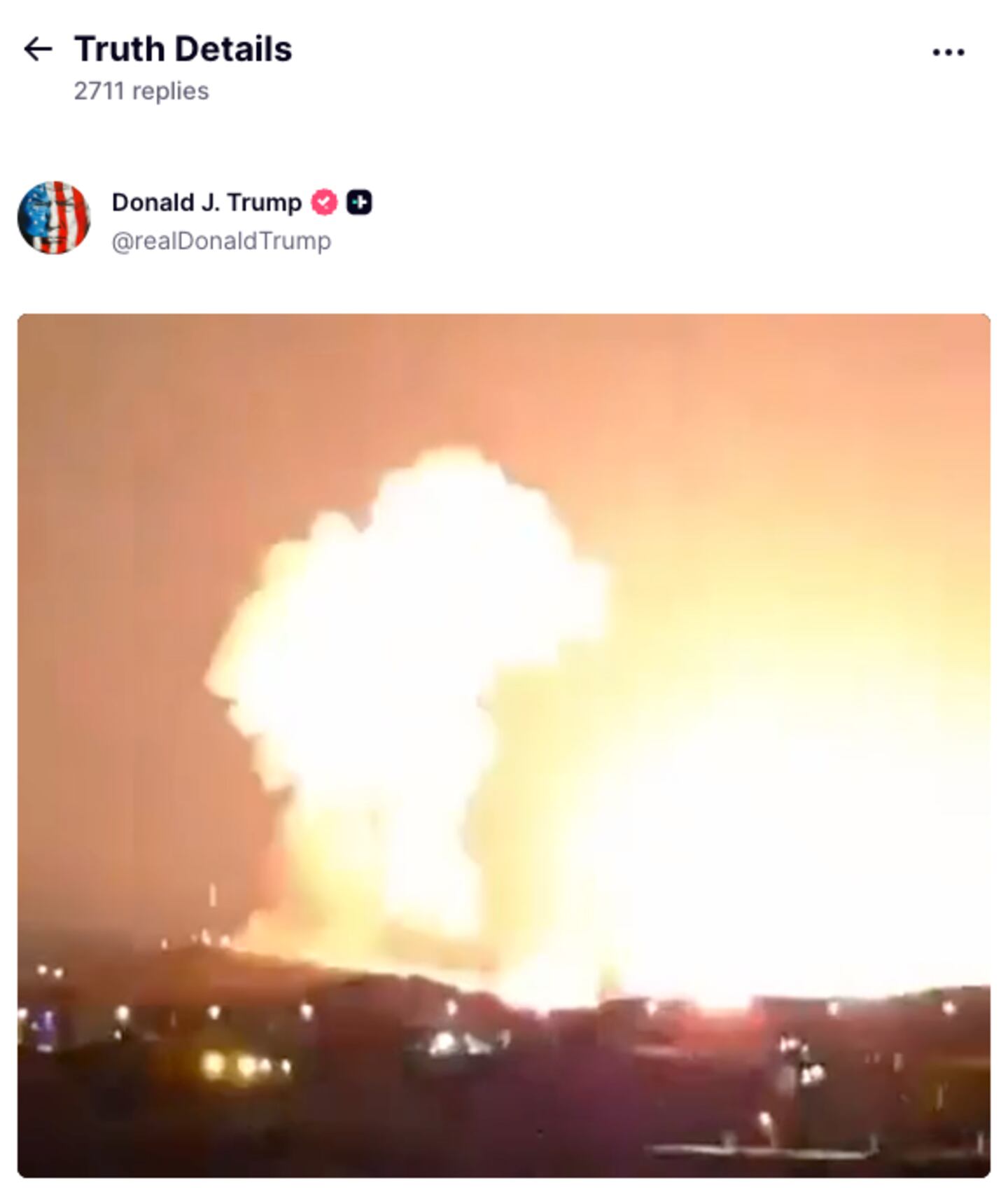 Giddy Donald Trump, 79, Posts Giant Explosion Video as Aides Cue Up ...