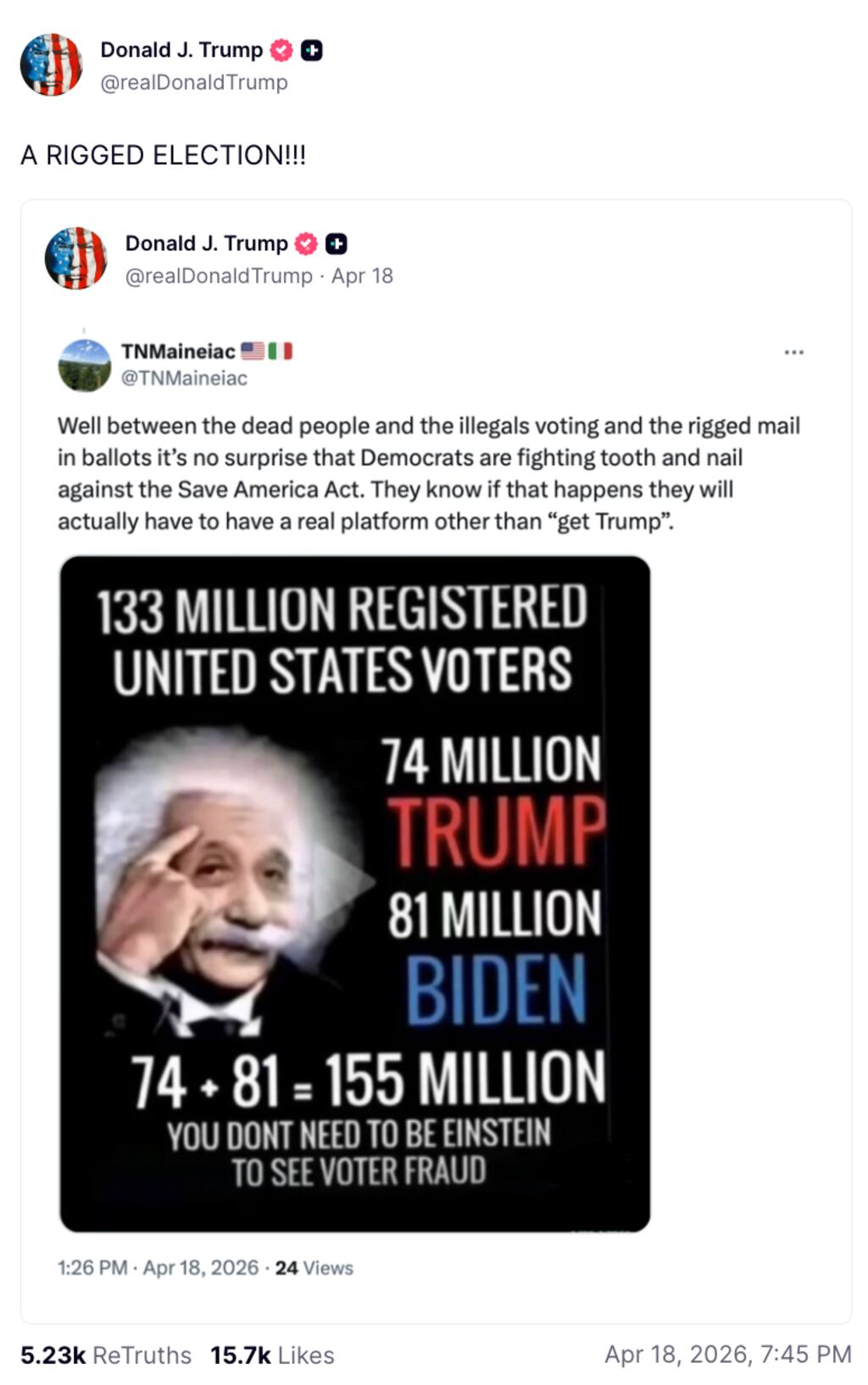 Disturbing Truth About Donald Trump’s Sleepless Posting on Truth Social ...