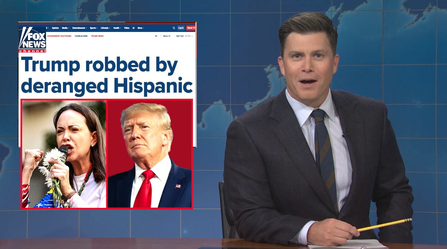 SNL's Colin Jost Mocks Trump’s Nobel Peace Prize Defeat