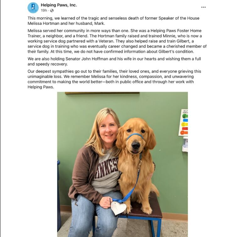 MAGA Madman Also Shot Slain Democrat Melissa Hortman’s Rescue Dog Gilbert
