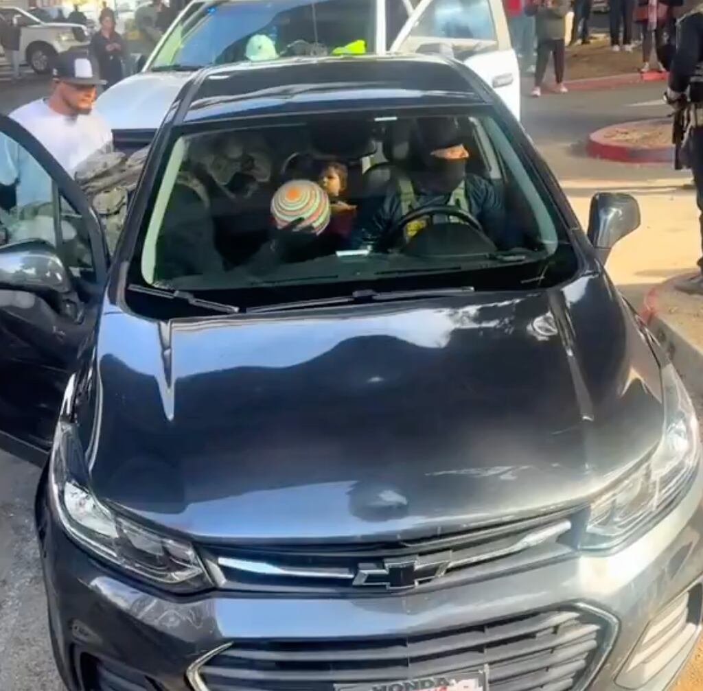 Masked Trump Goons Snatch Dad’s Car With Toddler in the Back