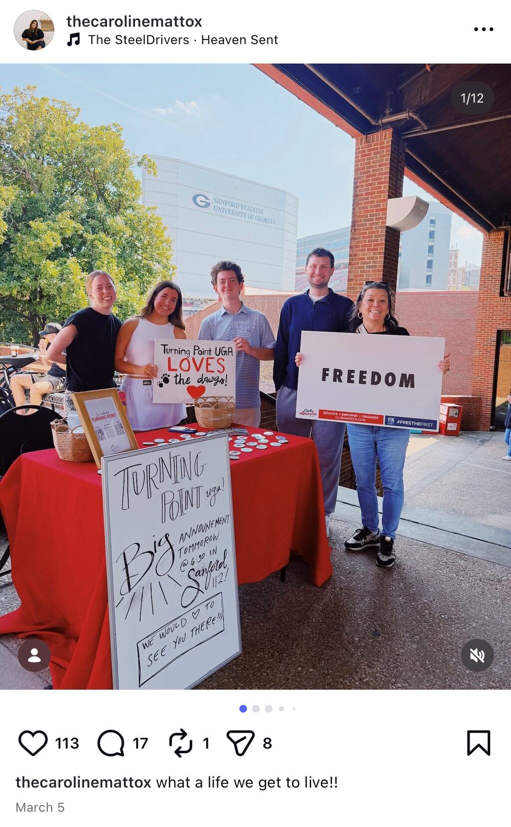 TPUSA Georgia Campus Leader Caroline Mattox Quits After JD Vance Visit ...