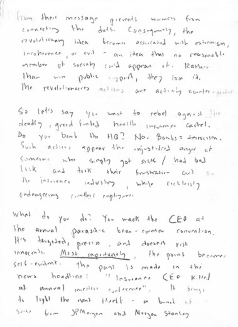 Luigi Mangione’s Secret Diary Entries Revealed