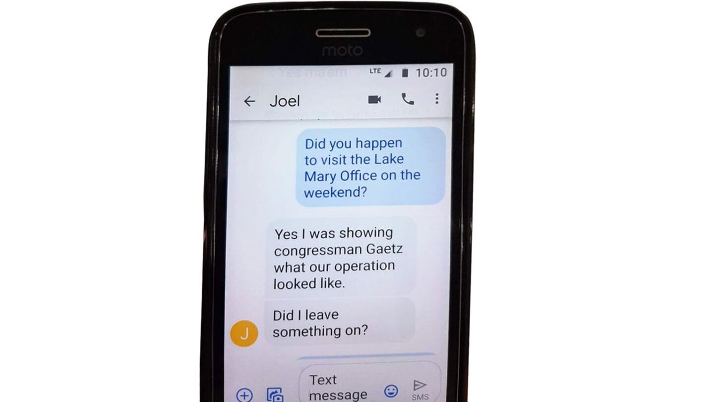 These Text Messages Pointed the Feds to Matt Gaetz