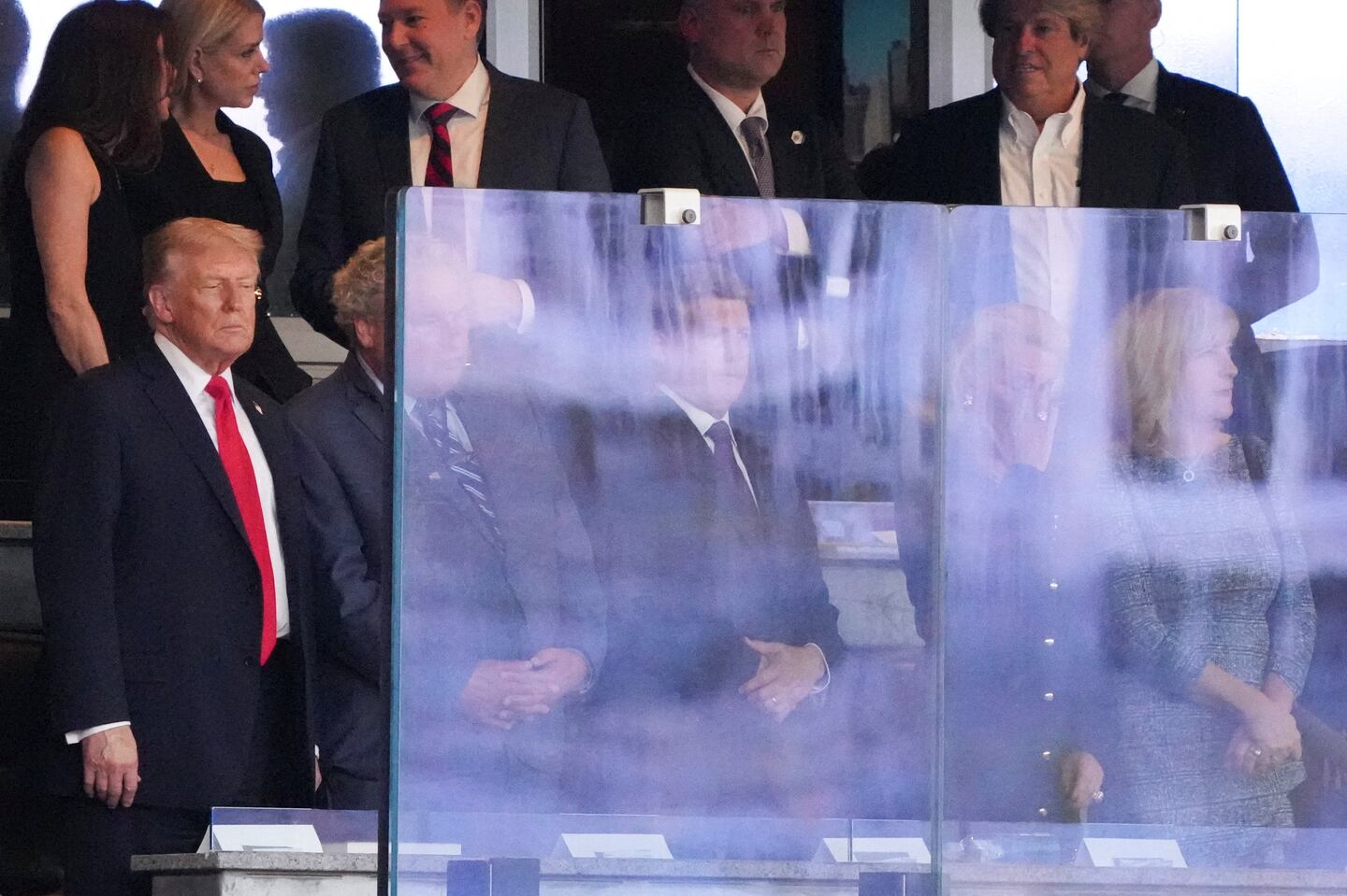 Donald Trump Booed at the Yankees Hiding Behind Bulletproof Glass