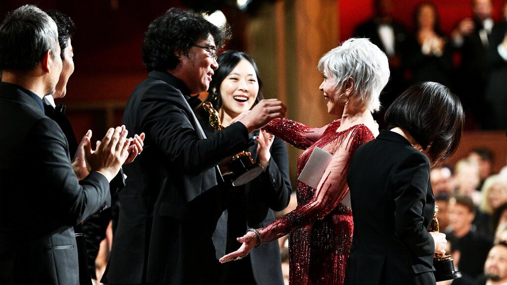 My Favorite Oscars Win: ‘Parasite’ Best Picture, Announced by Jane Fonda