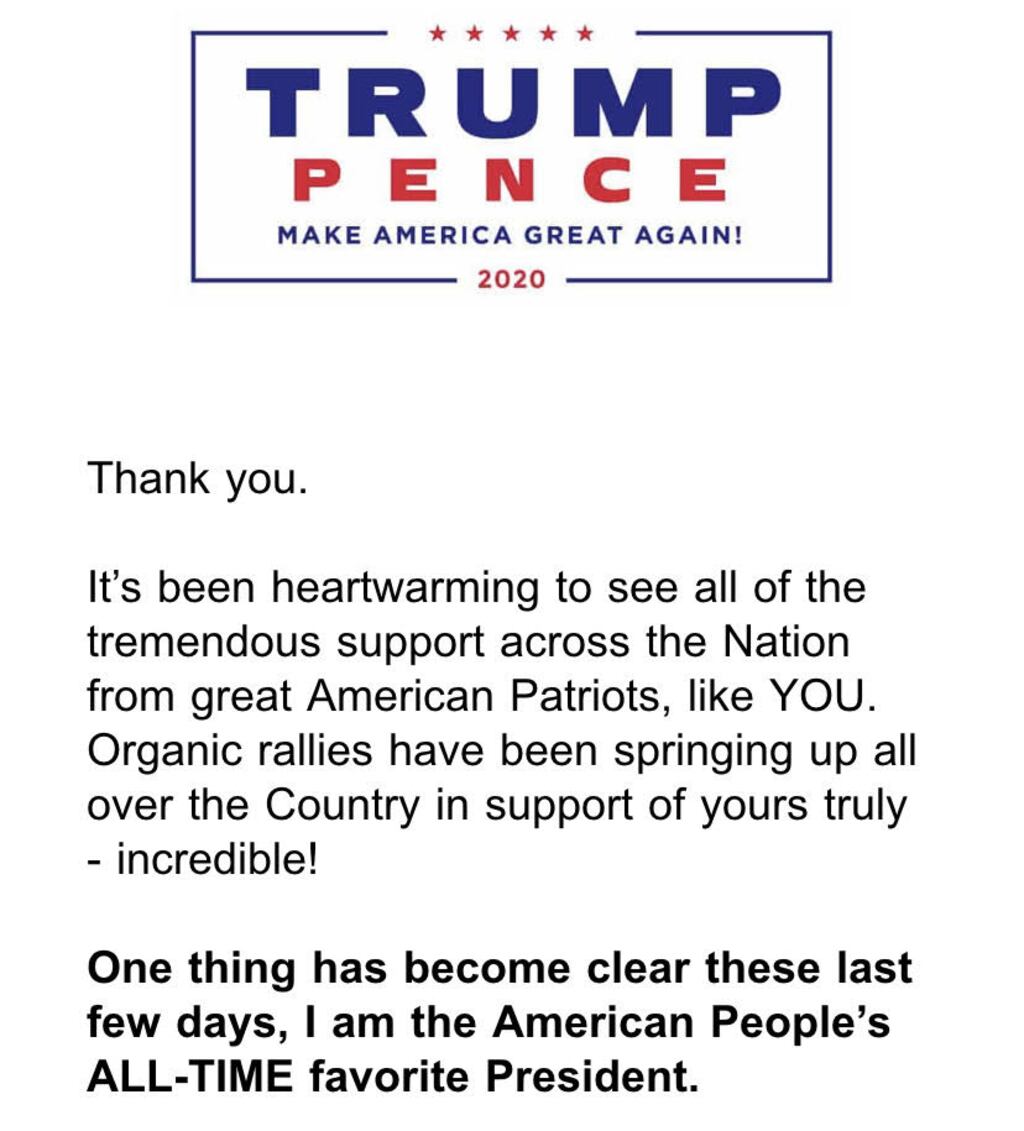 This Is the Most Pathetic Trump Fundraising Email Yet