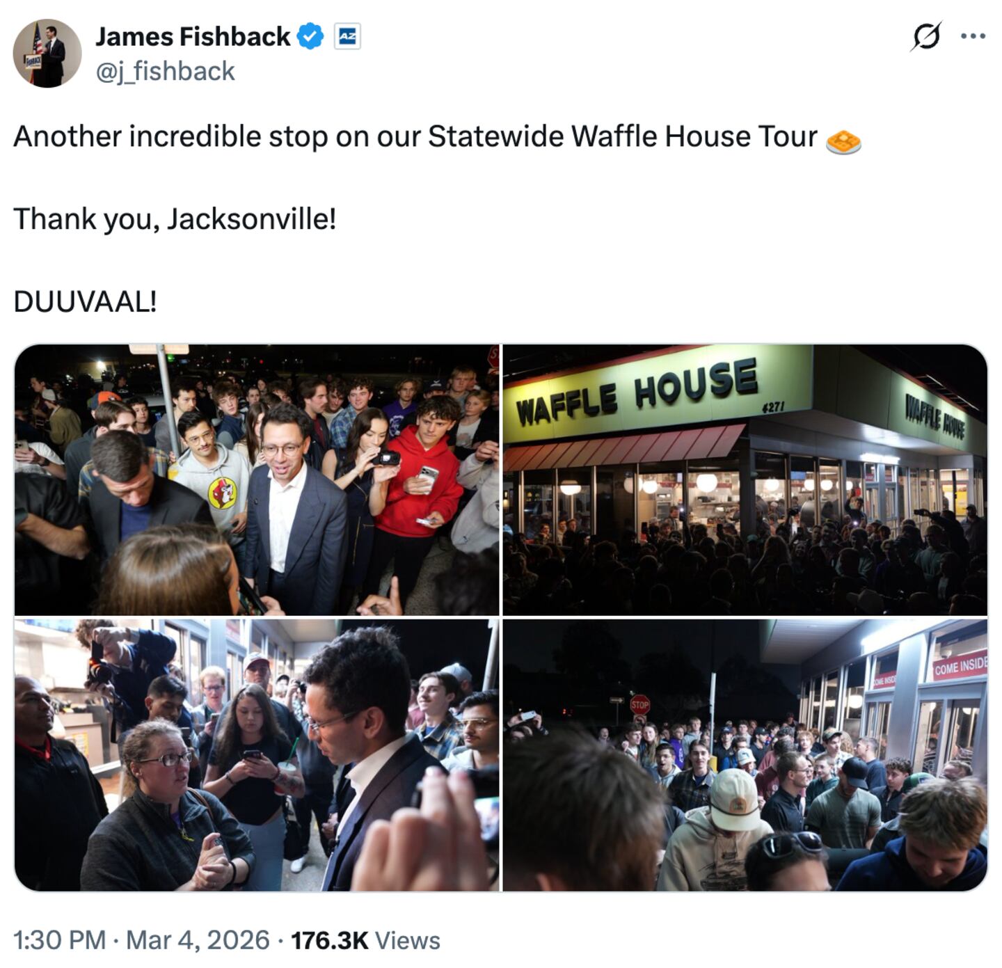 MAGA Newcomer Josh Fishback's Florida Campaign Gets Banned From Waffle ...