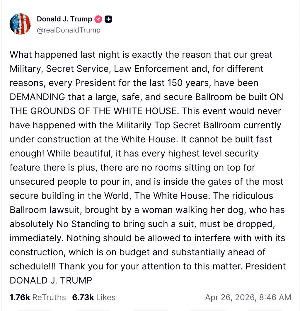 Trump Rails at Dog Walker in A.M. Rant After Dinner Shooting
