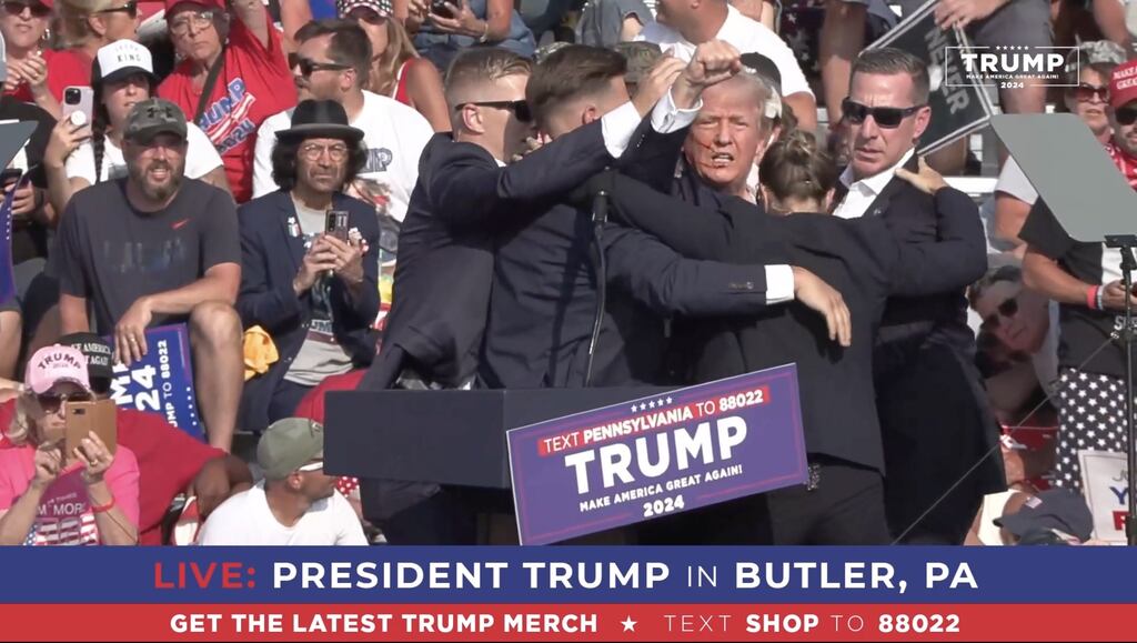 Frame-by-Frame: Video of Trump Pennsylvania Rally Shooting in Detail