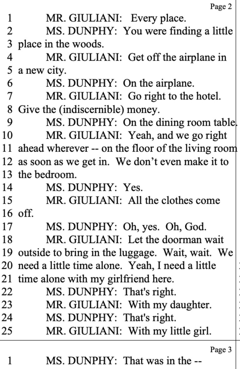 ‘Come Here, Big Tits’: Rudy Giuliani’s Sex Abuse Accuser Noelle Dunphy ...