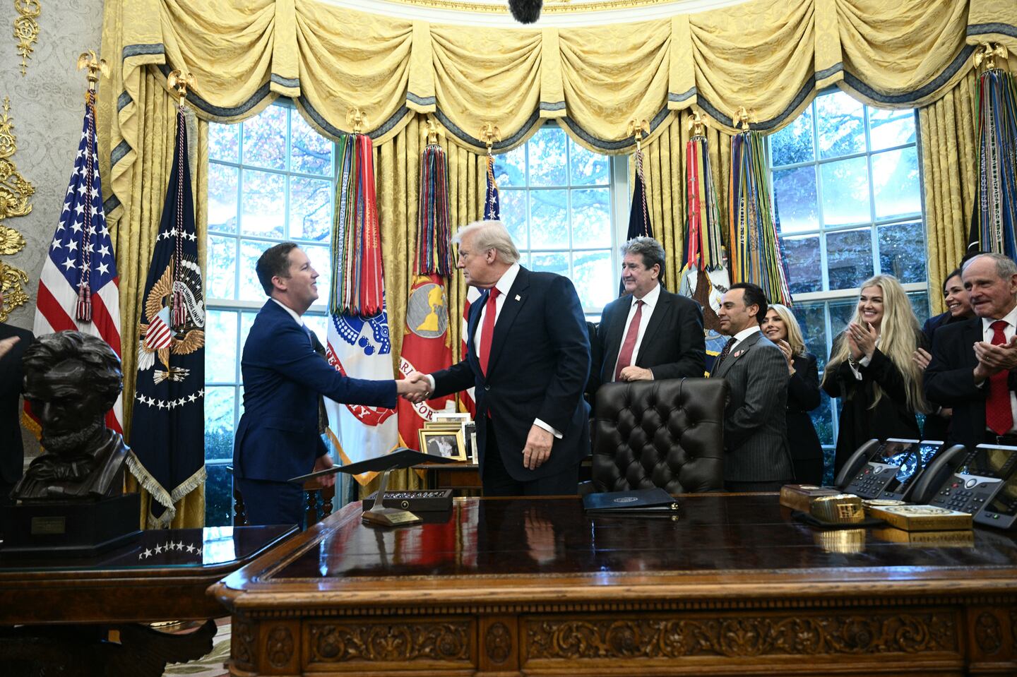 Trump, 79, Given Basic Instruction During Oval Office Event