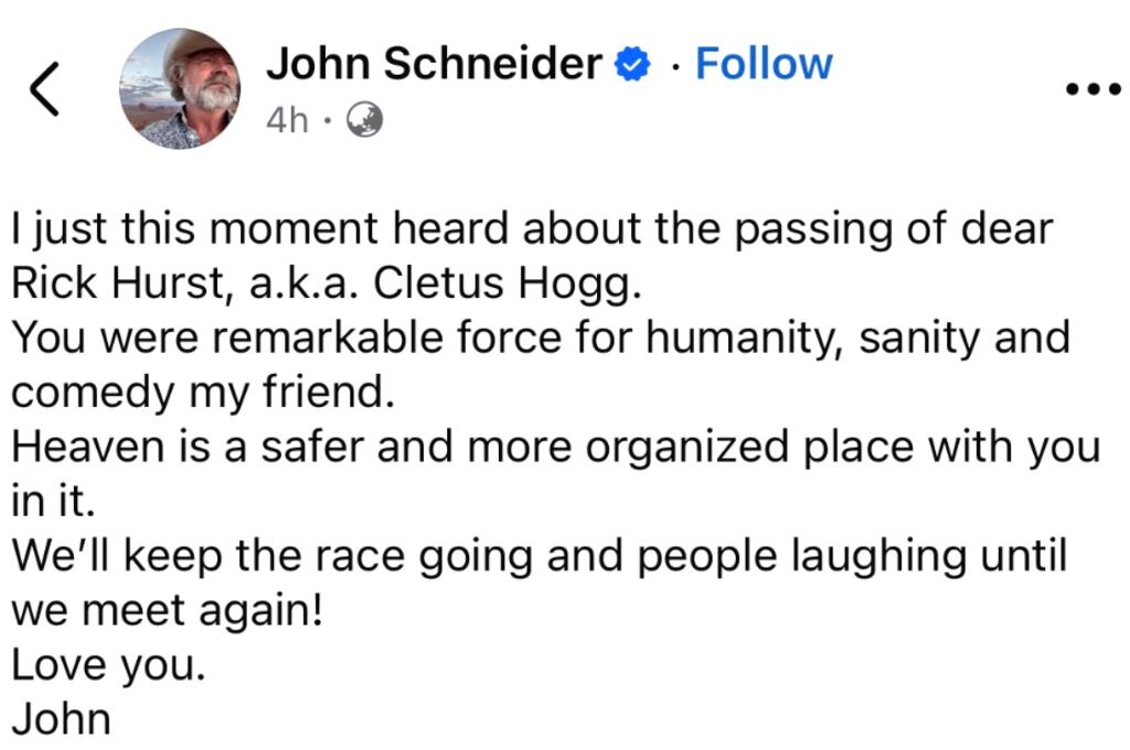 ‘Dukes of Hazzard’ Star Rick Hurst Dies Unexpectedly at 79