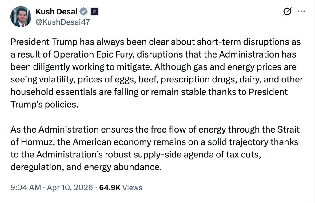 Trump Blow as Gas Prices Send Inflation Soaring Over War