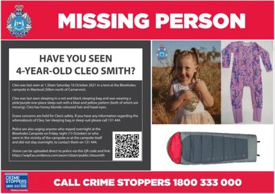 Cleo Smith ‘Didn’t Run Away, Someone Took Her,’ Cops Tell Mom of ...