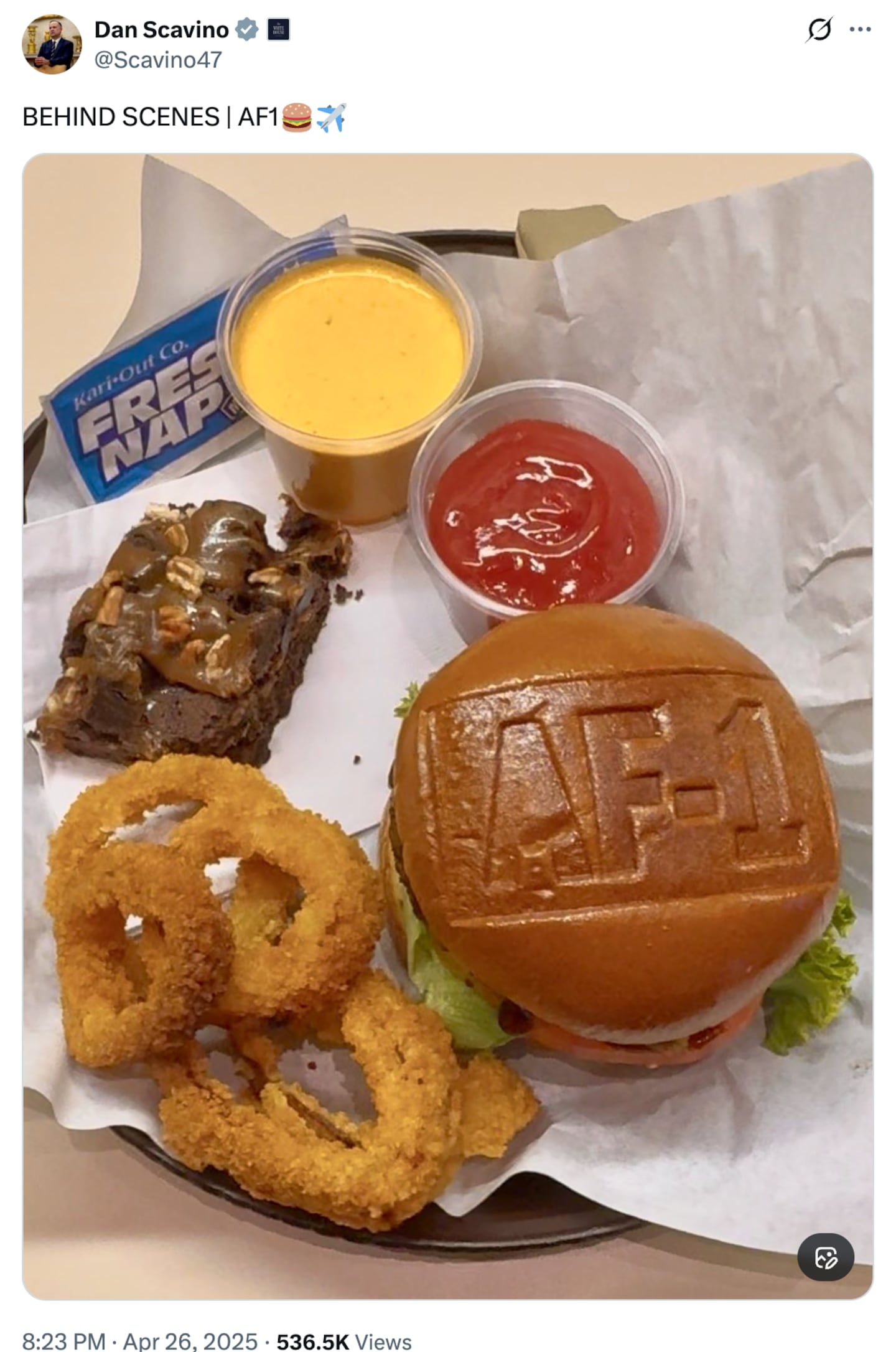 Air Force One Serves Meal That Would Make RFK Jr. Wince