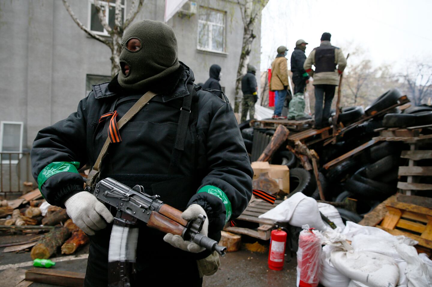 Inside a Russian-Occupied Police Station in Ukraine