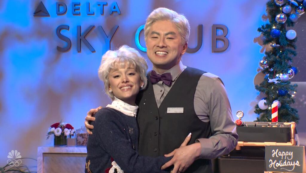 ‘SNL’ Star Bowen Yang Gets Tearful Sendoff From Cher and Ariana Grande