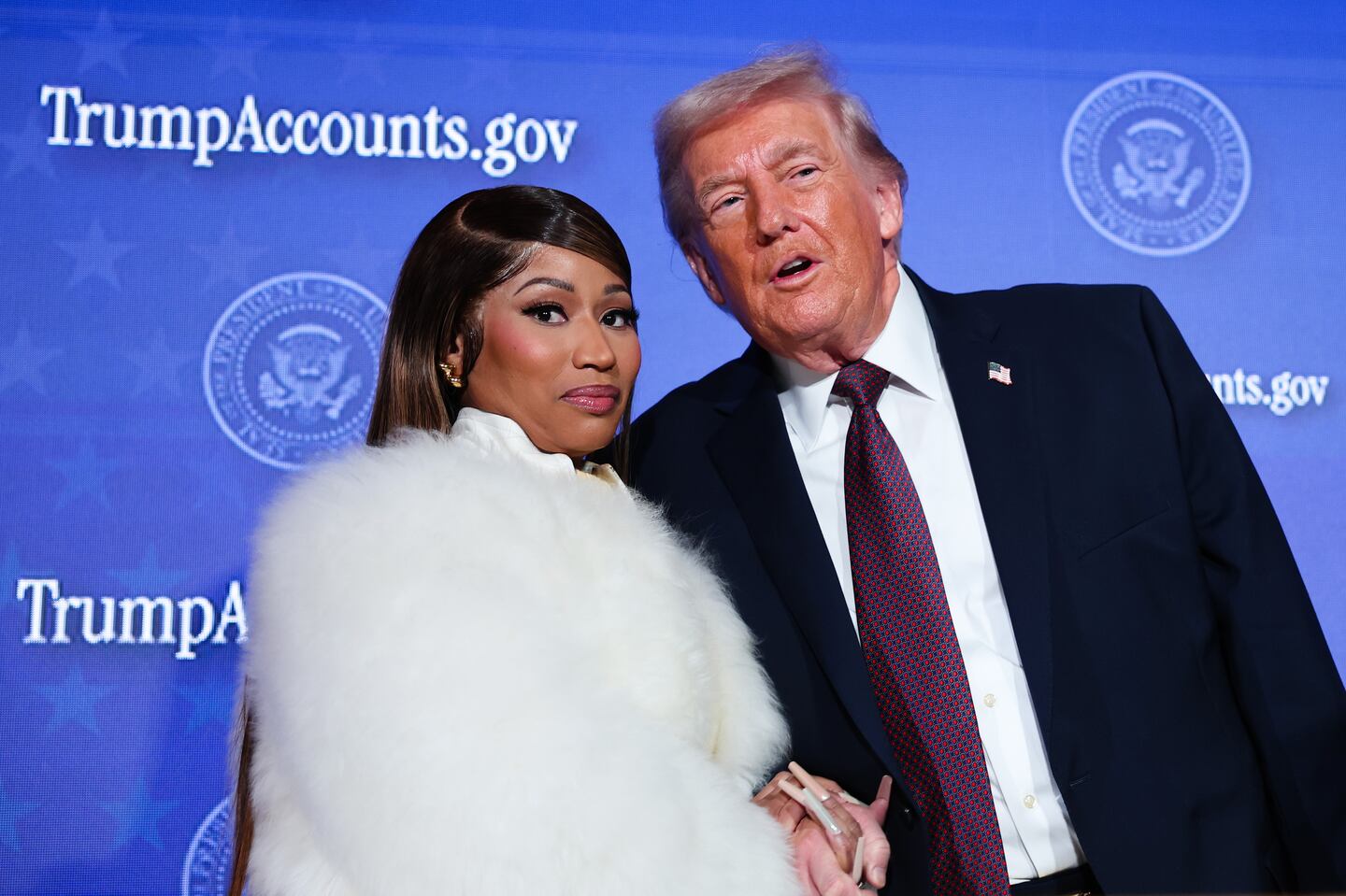 Trump Fixates Over MAGA Rapper Nicki Minaj’s Skin at Black History ...