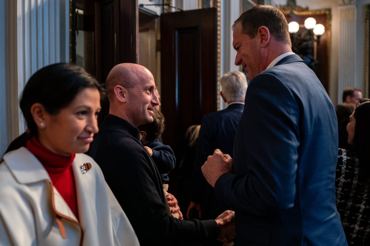 Musk Takes Stephen Miller’s Wife—as Trump Aide Rage Tweets