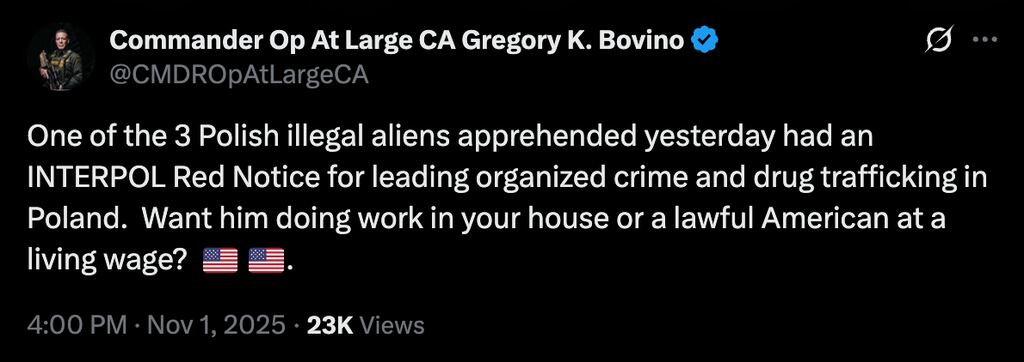 Alleged Interpol-Wanted Polish Drug Lord Arrested by Gregory Bovino ...