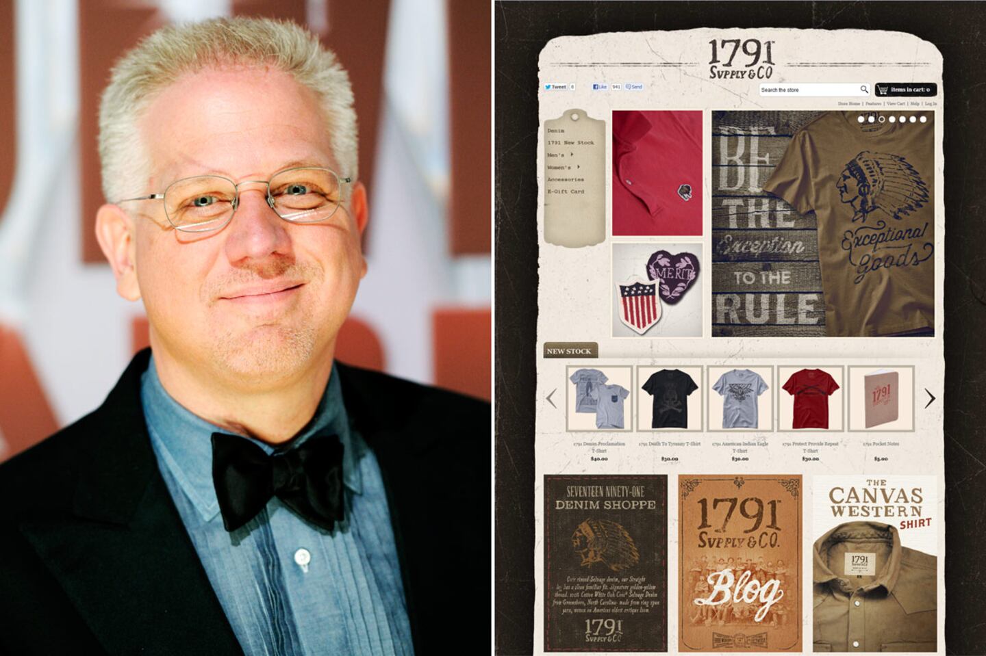 Glenn Beck, Fashion Designer?