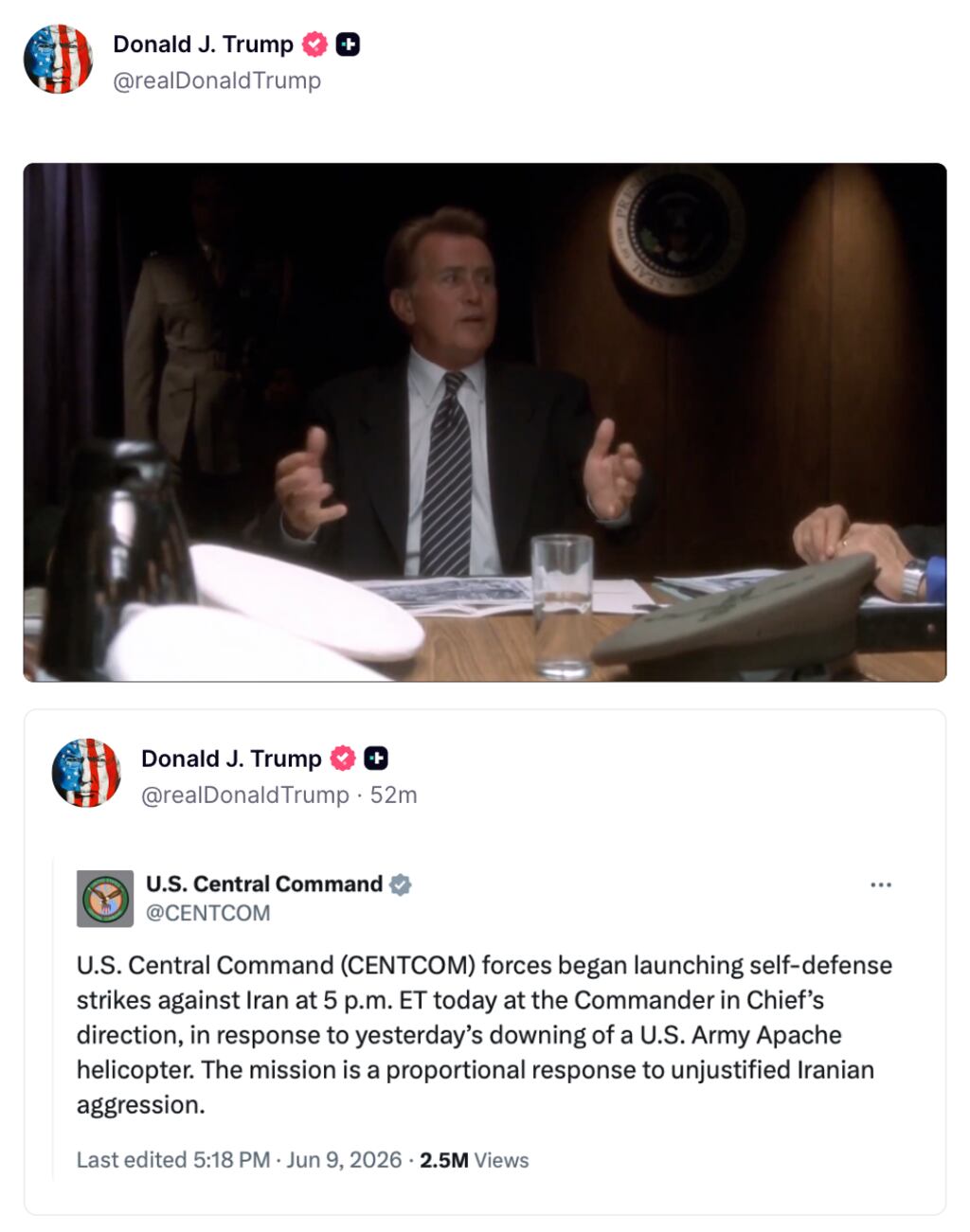 Donald Trump Uses Scene From Iconic TV Show The West Wing to Justify ...