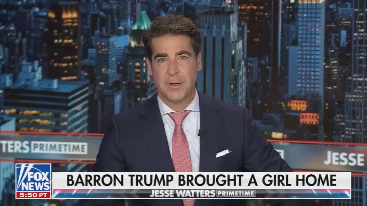 Middle-Aged Fox News Hosts Creepily Speculate Whether Teenage Barron ...