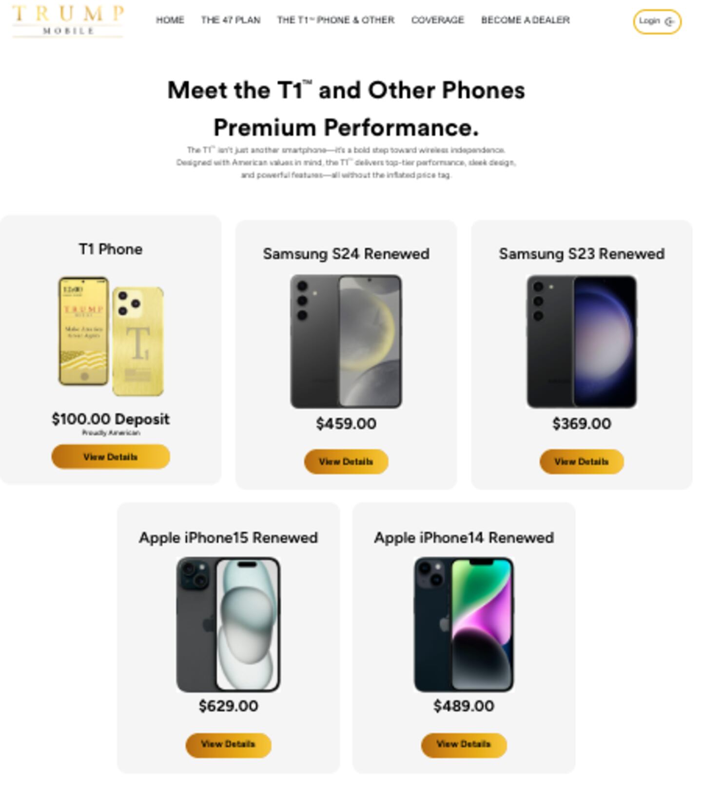 Trump Phones Hit Another Snag