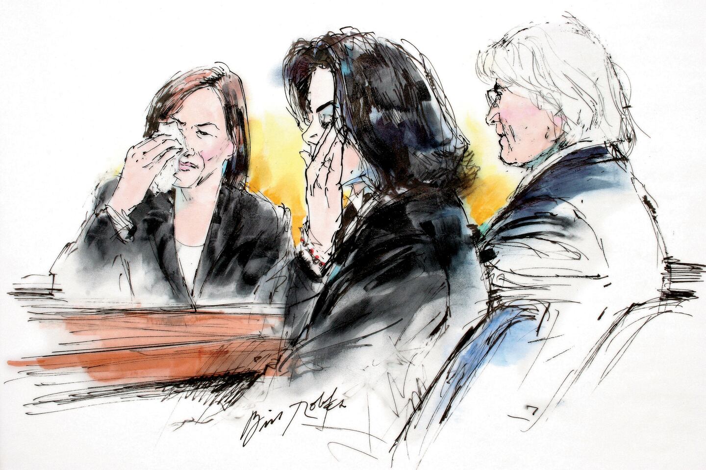 Celebrities in Court: 50 Years of Courtroom Illustrations