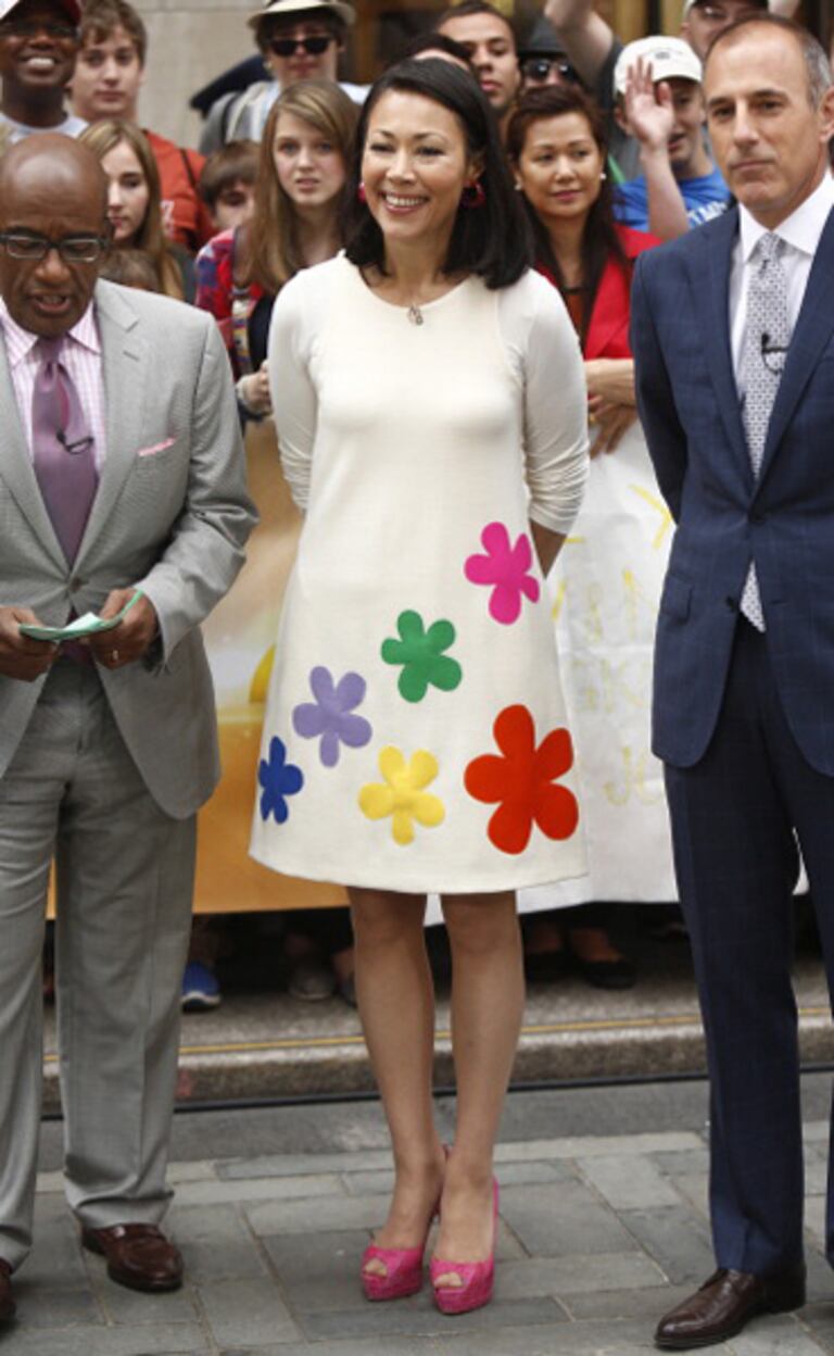 Ann Curry’s Crazy ‘Today’ Show Style: Bright Dress and Spike Heels