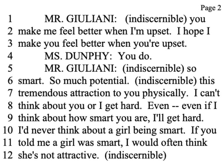 ‘Come Here, Big Tits’: Rudy Giuliani’s Sex Abuse Accuser Noelle Dunphy ...