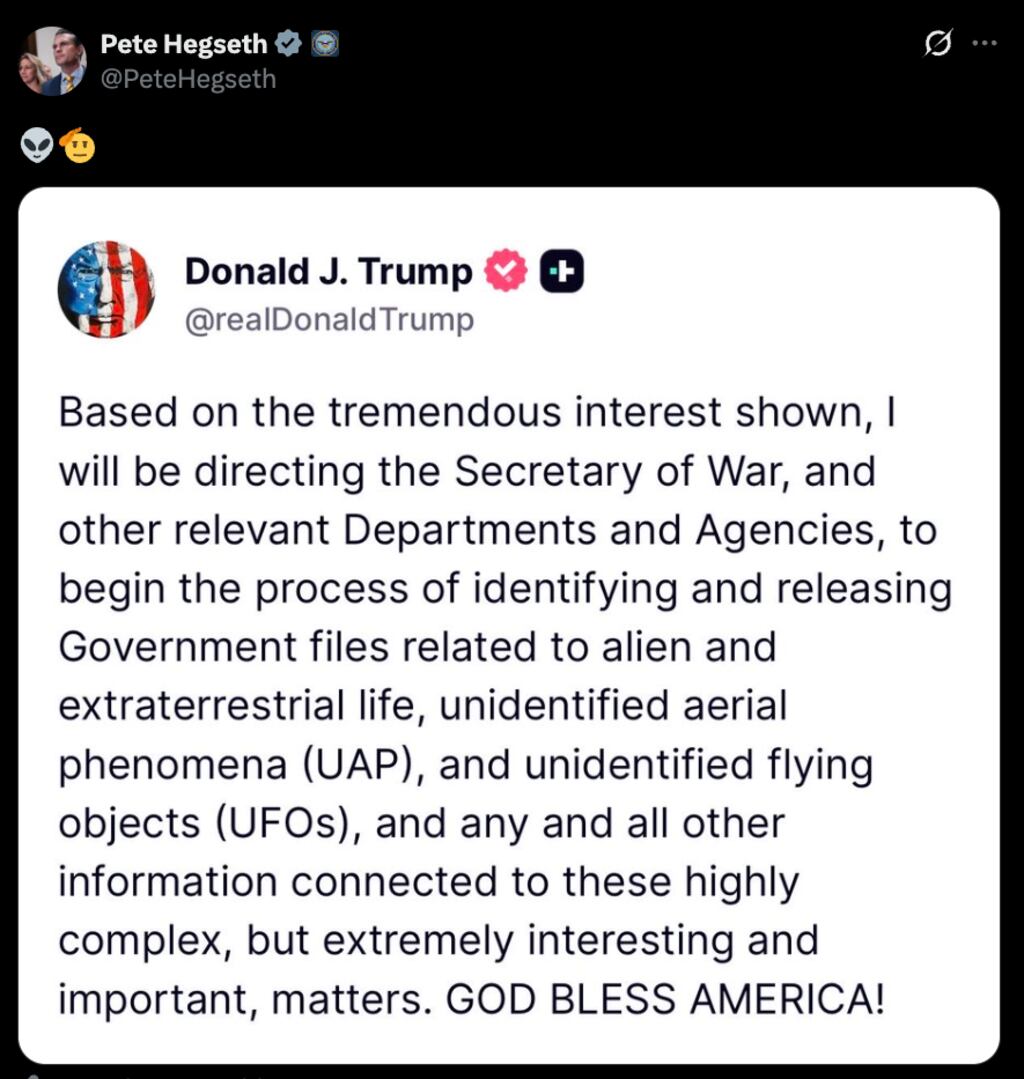MAGA Furiously Scrambles to Make ‘Alien Files’ the New Epstein Files