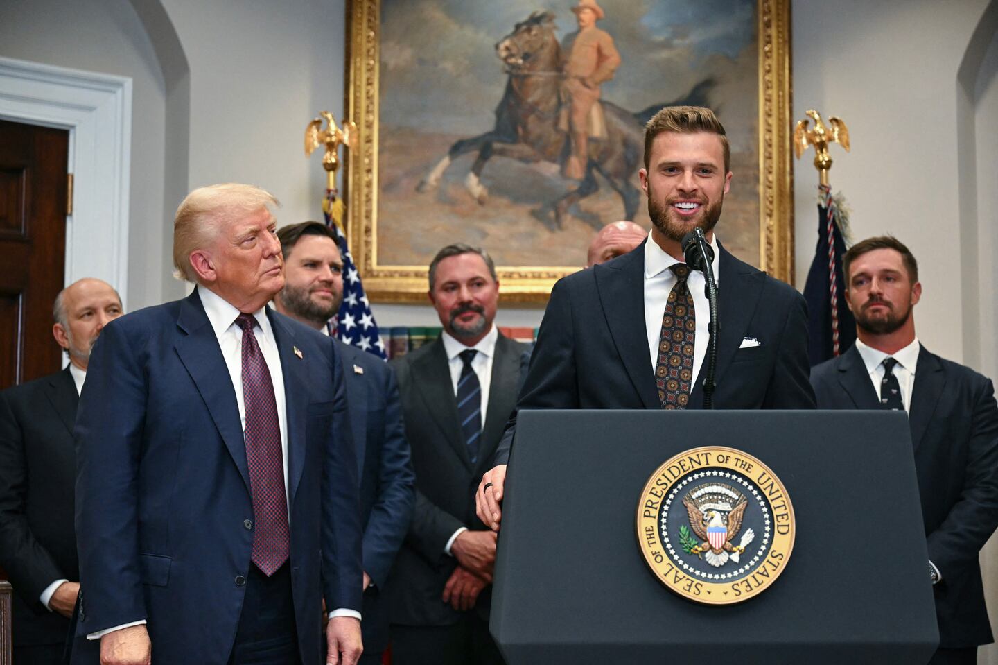 Donald Trump Mocked for Firing Stats Boss While Insisting He’s 6’3”
