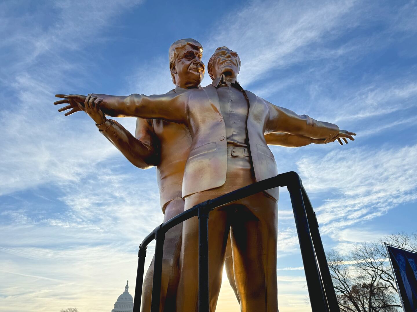 Bonkers New Statue of Donald Trump and Jeffrey Epstein Debuts in D.C.