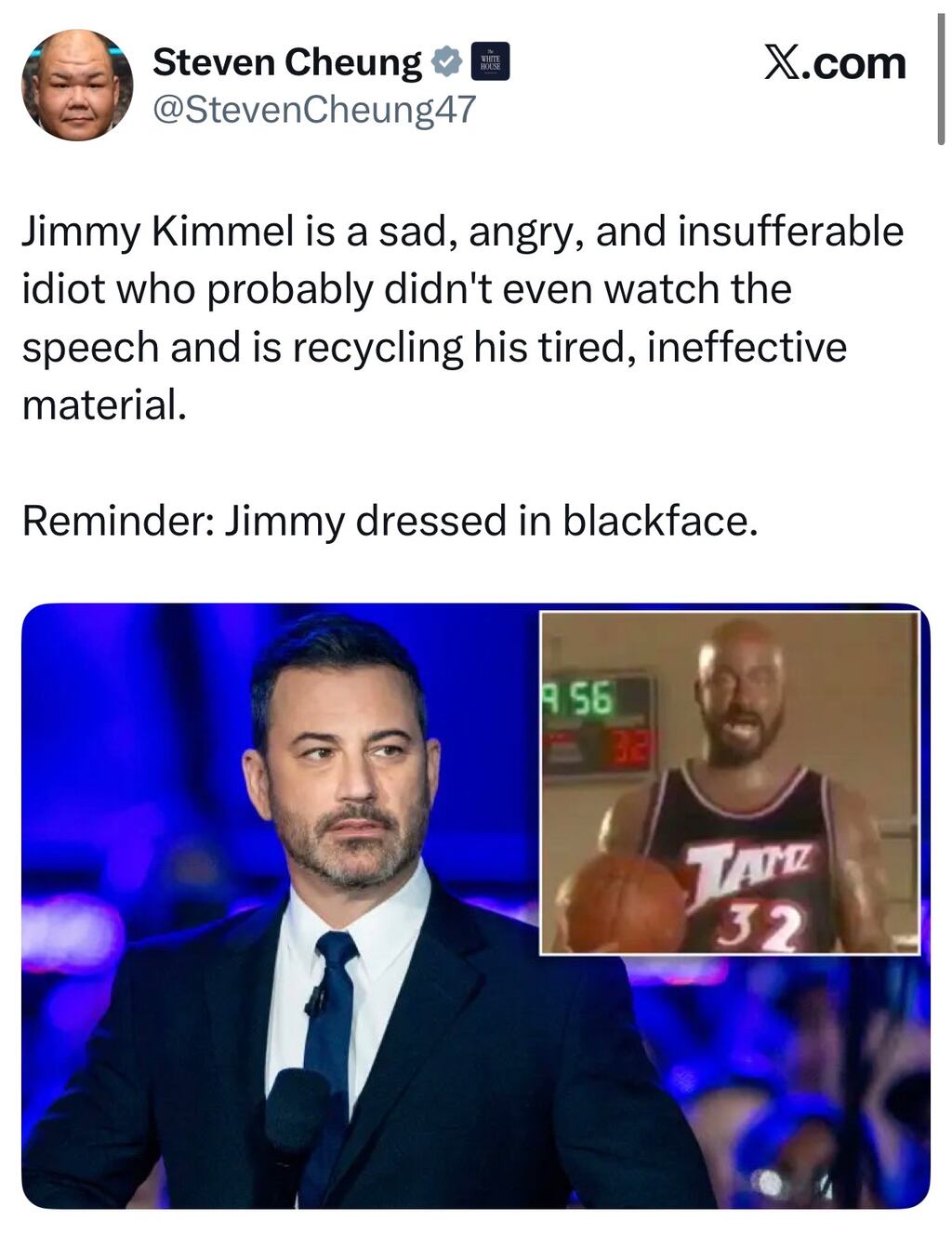 Top Trump Goon Steven Cheung Loses It After Jimmy Kimmel Disses His Boss