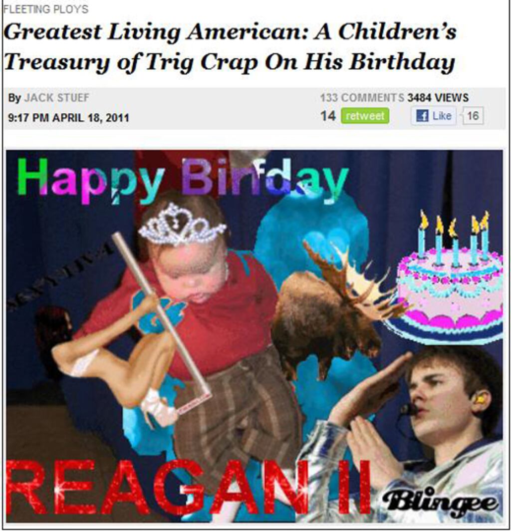 Trig Palin Wonkette Post: How It Started a Flame War