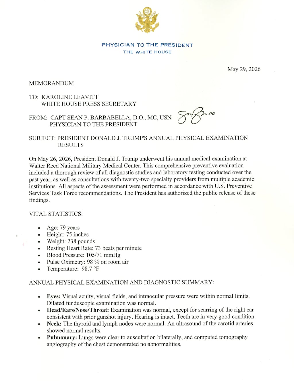 Donald Trump's Doctors Sneak Weight Reveal Into Shady Medical Report