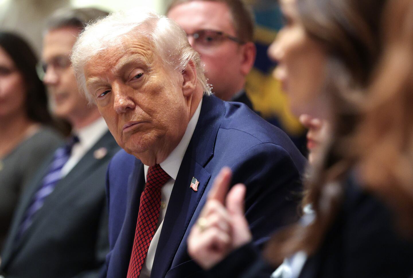 Trump, 79, Jolts Awake After Nodding Off at White House Roundtable ...