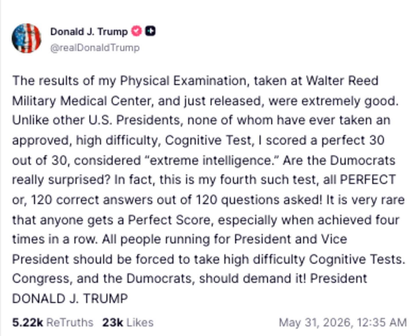 Doctor Alarmed by Trump’s Dangerous Health Crisis