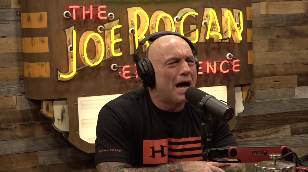 MAGA Podcasters Theo Von and Joe Rogan Have Nervous Breakdown Over Trump