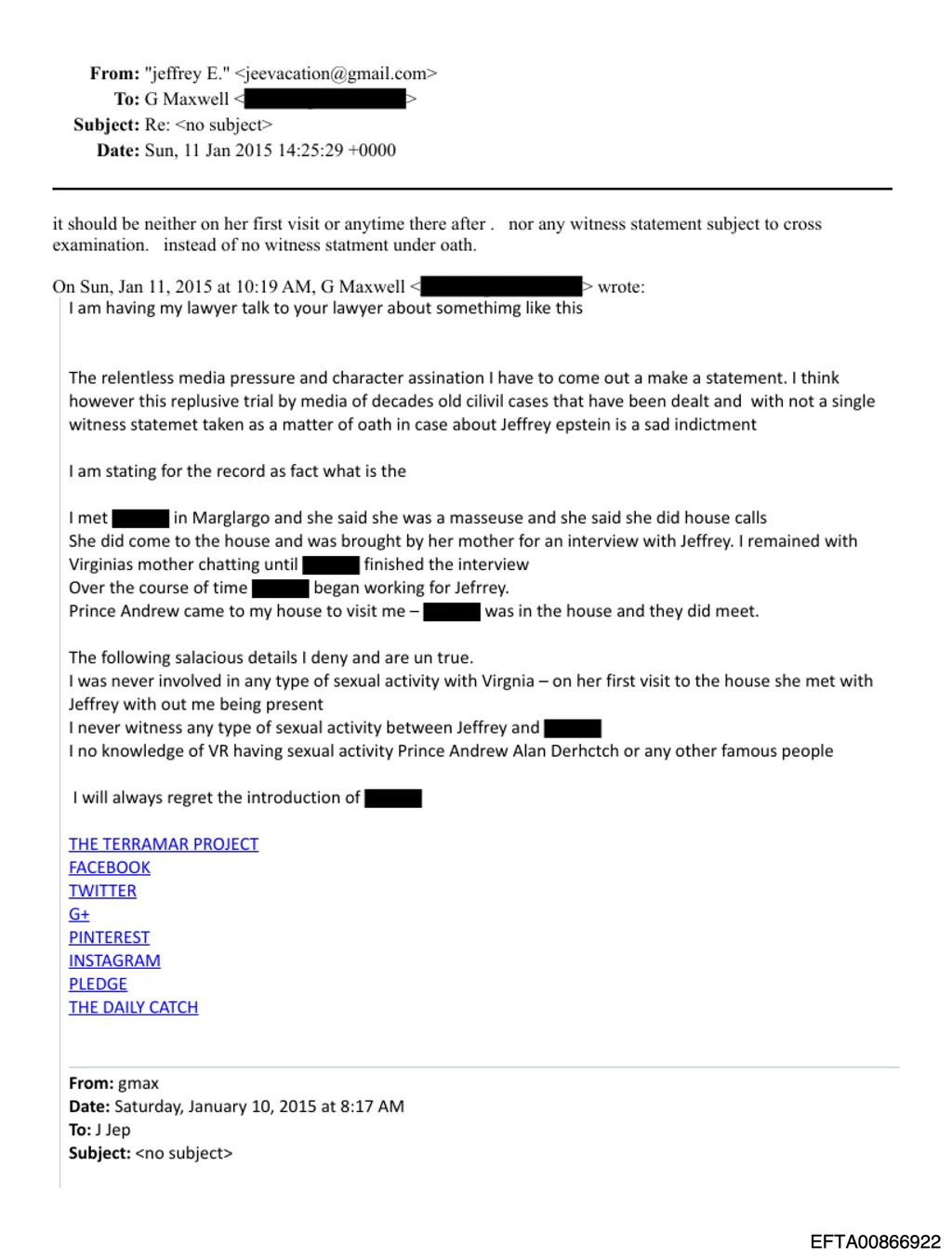 Ghislaine Maxwell Confirmed Photo of Prince Andrew and Epstein Accuser ...