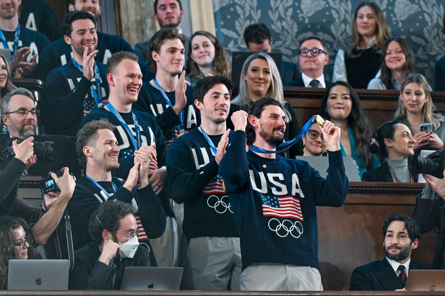 Yelling Trump Blows Out His Mic in Early SOTU Gaffe