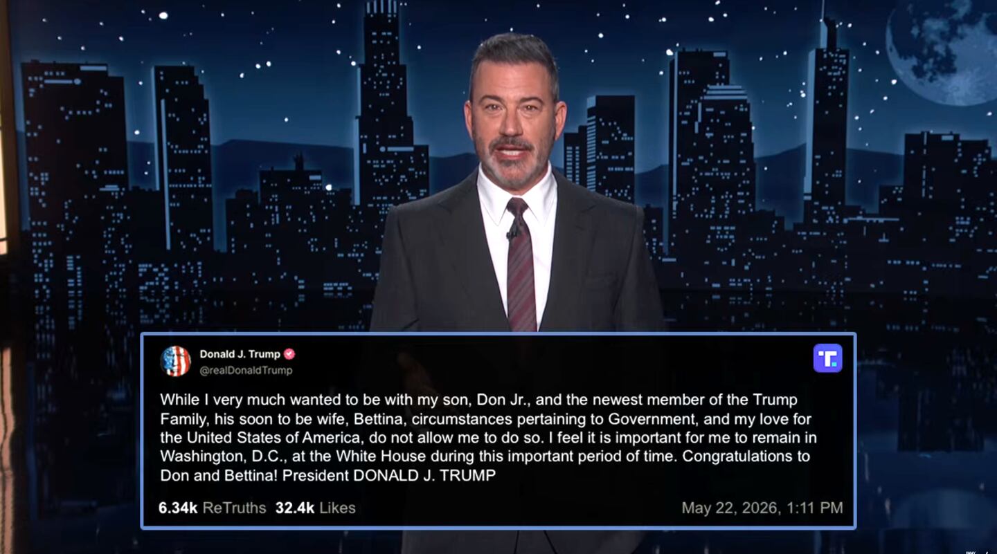Jimmy Kimmel Exposes Flaw in Trump’s Don Jr. Wedding Snub Excuse