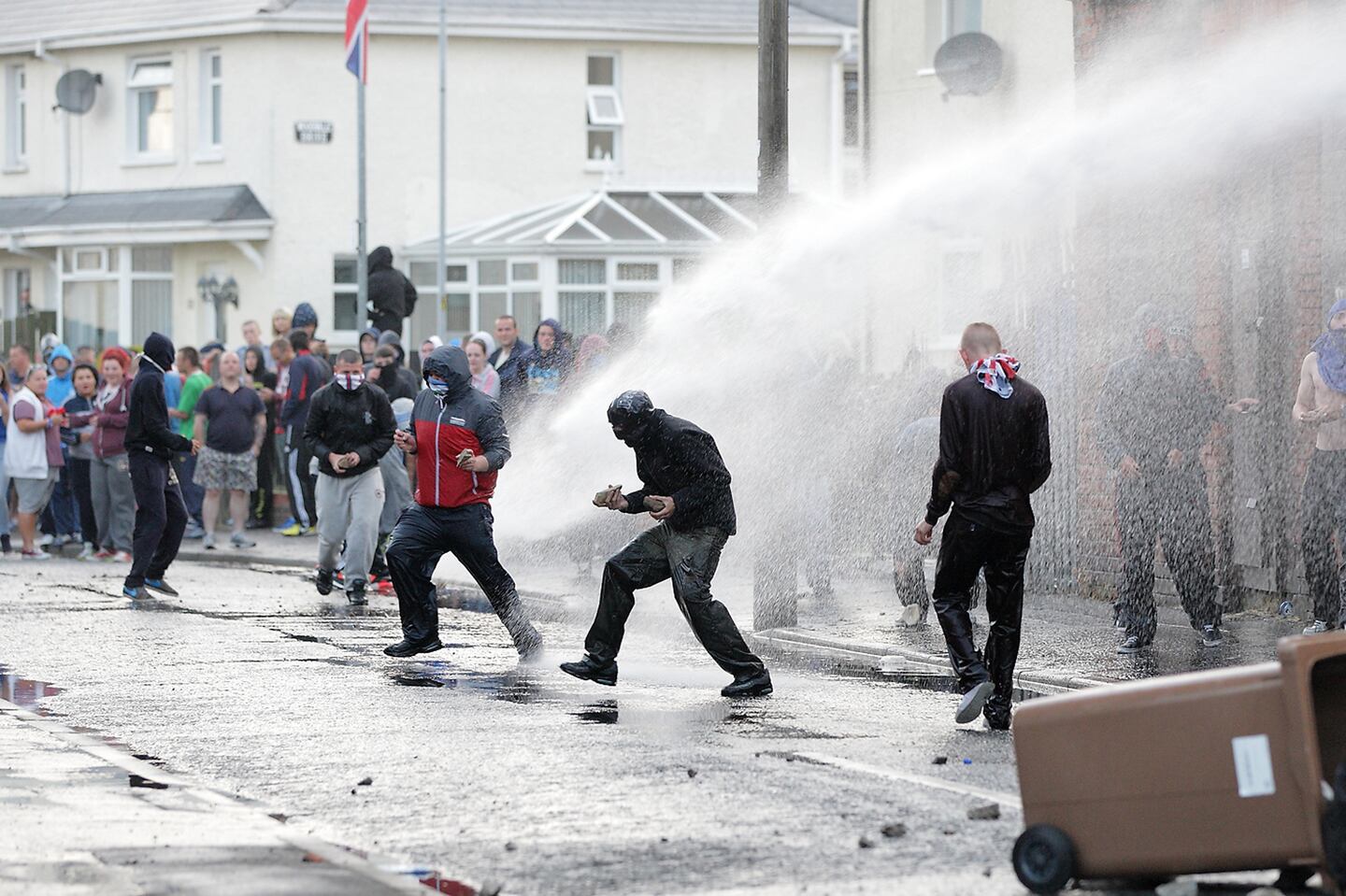 Belfast in Chaos After Days of Protestant Rioting, Police Injuries