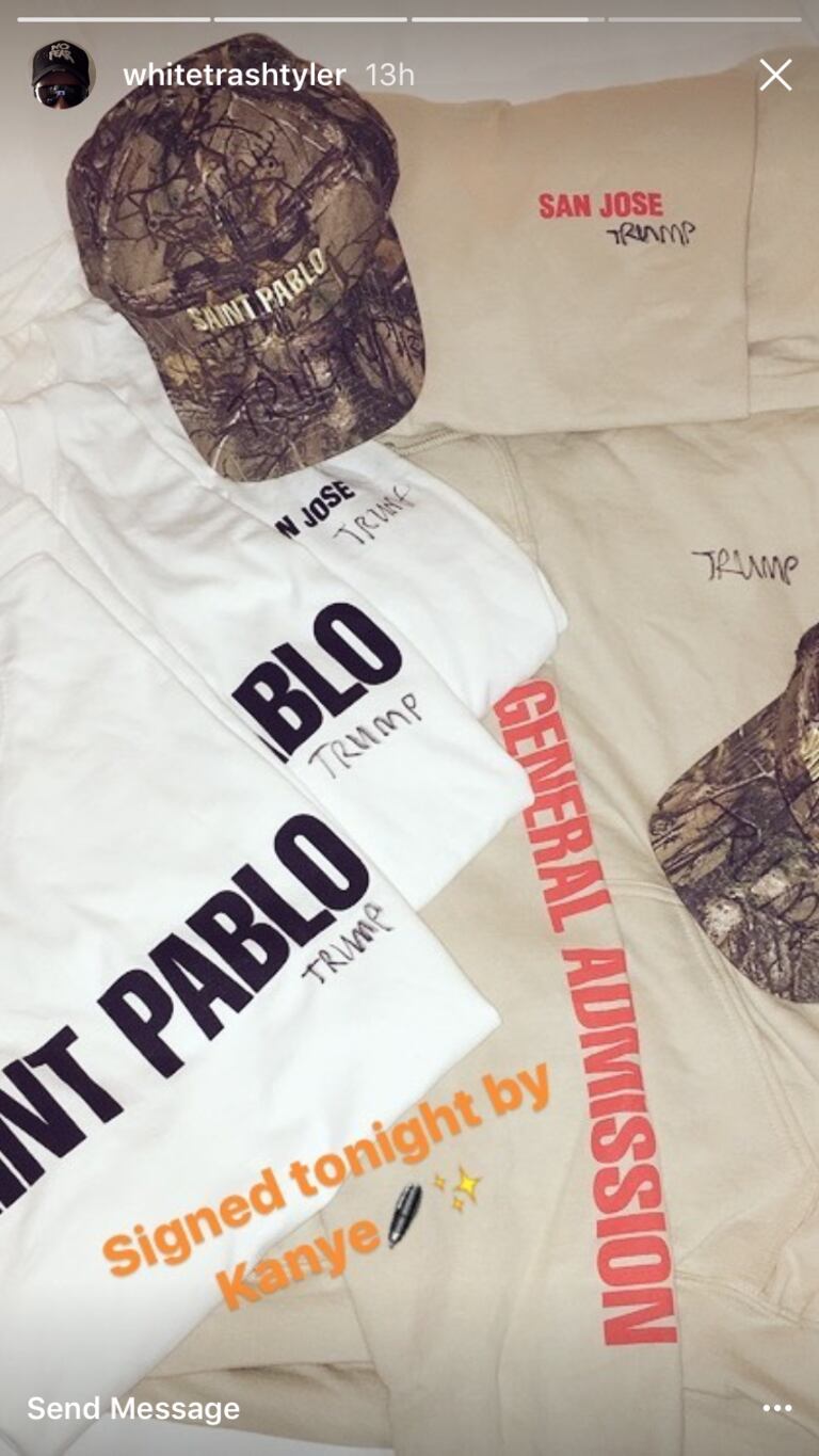 Kanye West Signed His Merch ‘Trump’ After Election Day